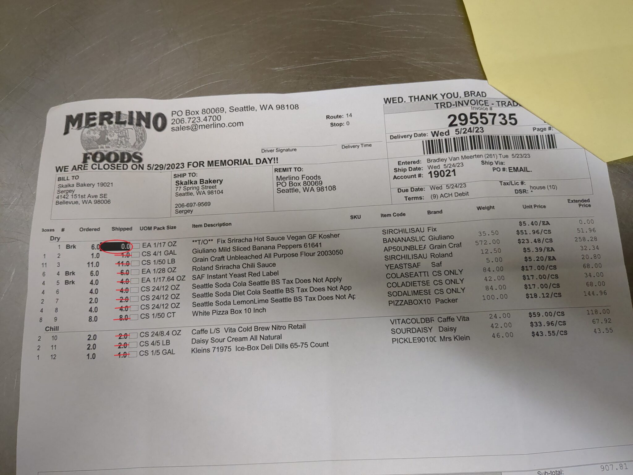 Invoice Marking Guide - Skalka